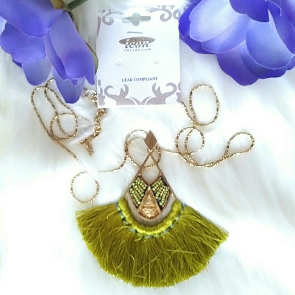 Icon Collection | Jewelry | Icon Collection Boho Tasselbead Pendant ...